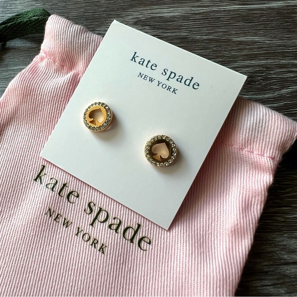kate spade | Jewelry | Brand New Kate Spade Spot The Spade Gold Pave ...